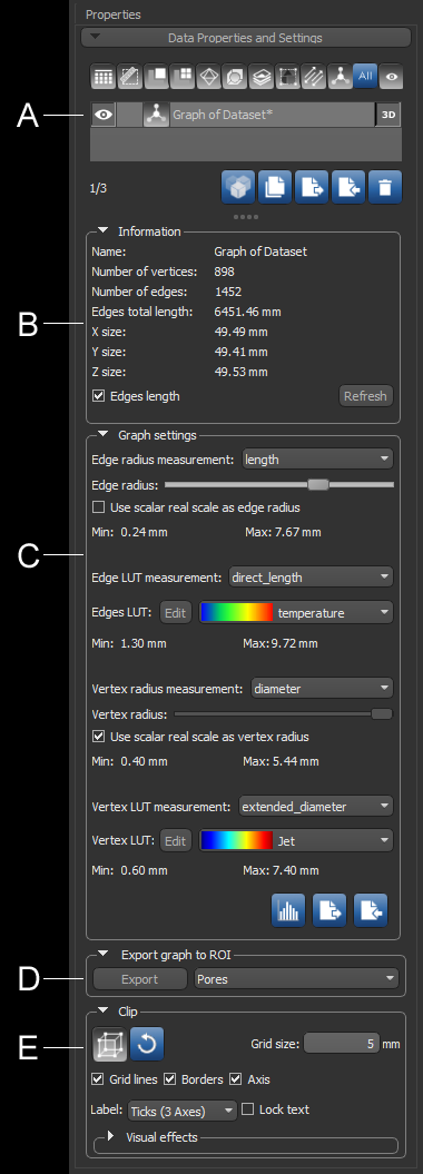Graph Properties and Settings