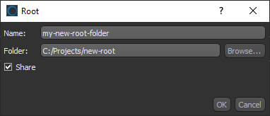 Adding and Editing Root Folders