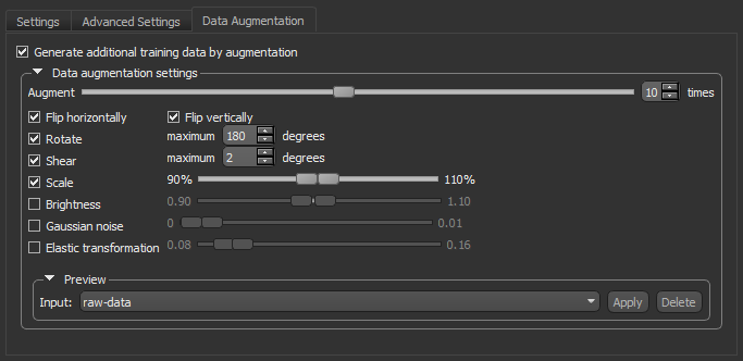 Training Parameters for Deep Learning Models